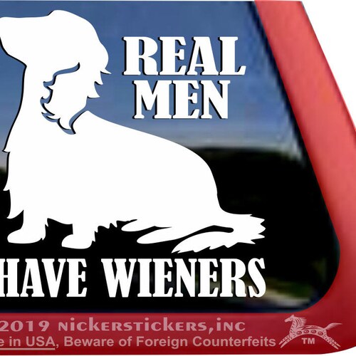 Real Men.. DC338SP1 High Quality Adhesive Vinyl Dachshund - Etsy