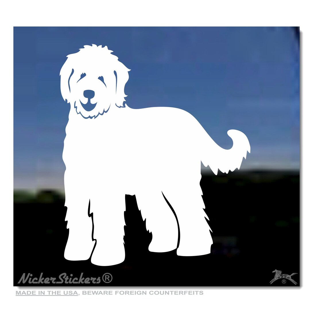 Custom Doodle Decal High Quality Adhesive Vinyl Goldendoodle ...