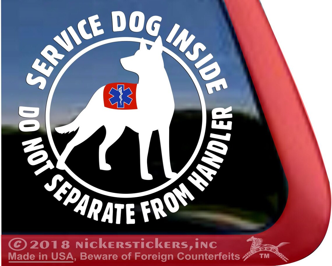 Service Dog Inside Do Not Separate From Handler Kelpie - Etsy