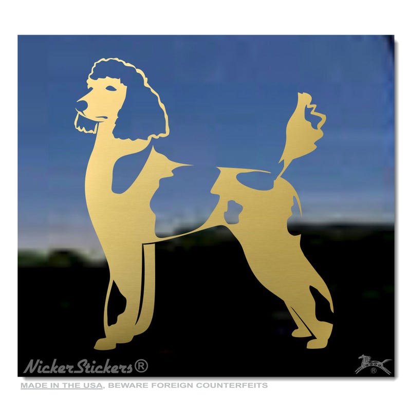 Custom Standard Parti Poodle Decal | Choose Size, Color, Add Text ...