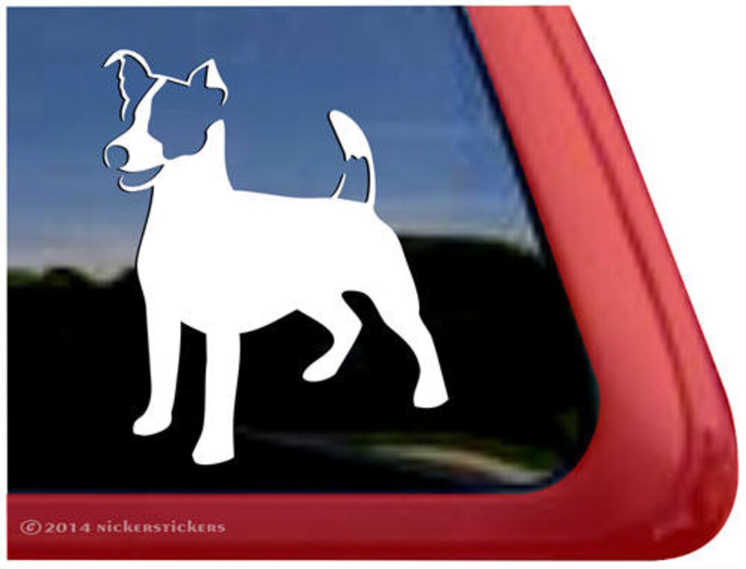 Cute Jack Russell Decal | DC862PL | High Quality Adhesive Vinyl Window ...