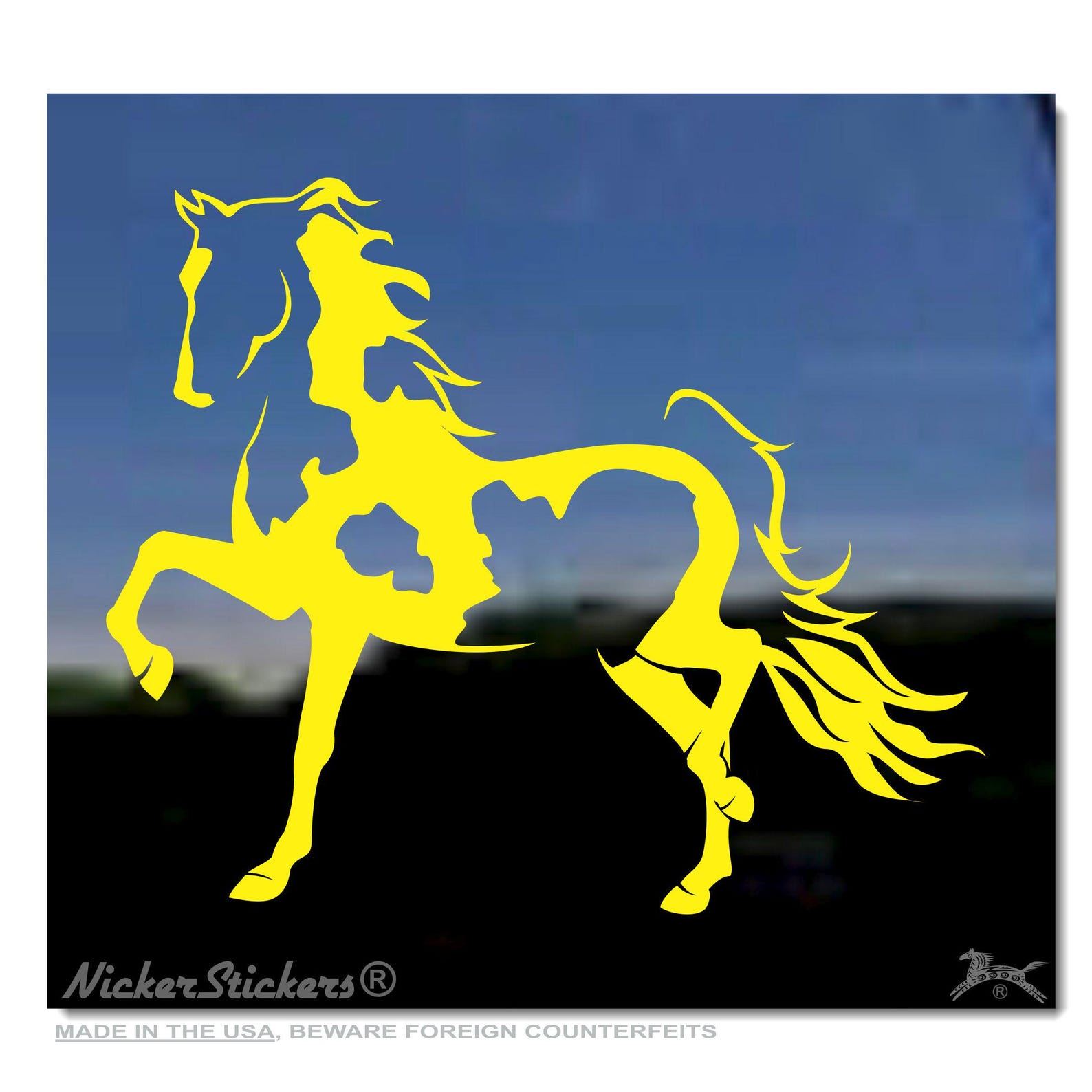 Pinto Saddlebred | Choose Color, Size, Add Text | High Quality Adhesive ...