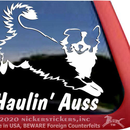 Haulin' Auss Decal Hauling Auss Australian Shepherd - Etsy