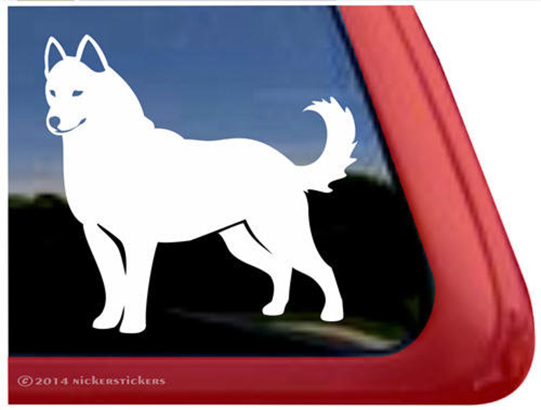 Solid Siberian Husky Decal | DC186PL | High Quality Adhesive Vinyl ...