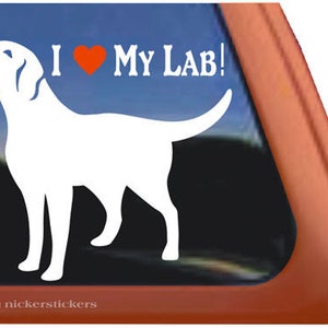 I Love My Lab DC359HEA High Quality Adhesive Labrador - Etsy