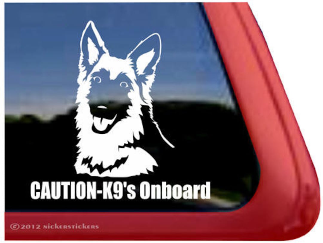 Caution-k9 on Board | DC917K9 | High Quality Adhesive Vinyl Window ...