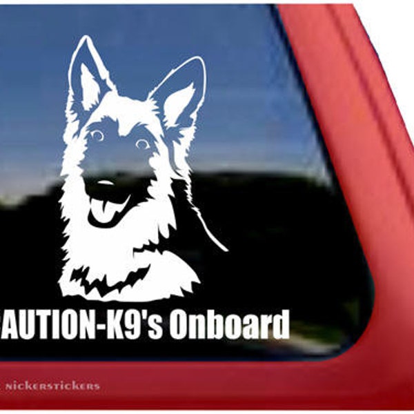 Caution K9 on Board Stickers - Etsy