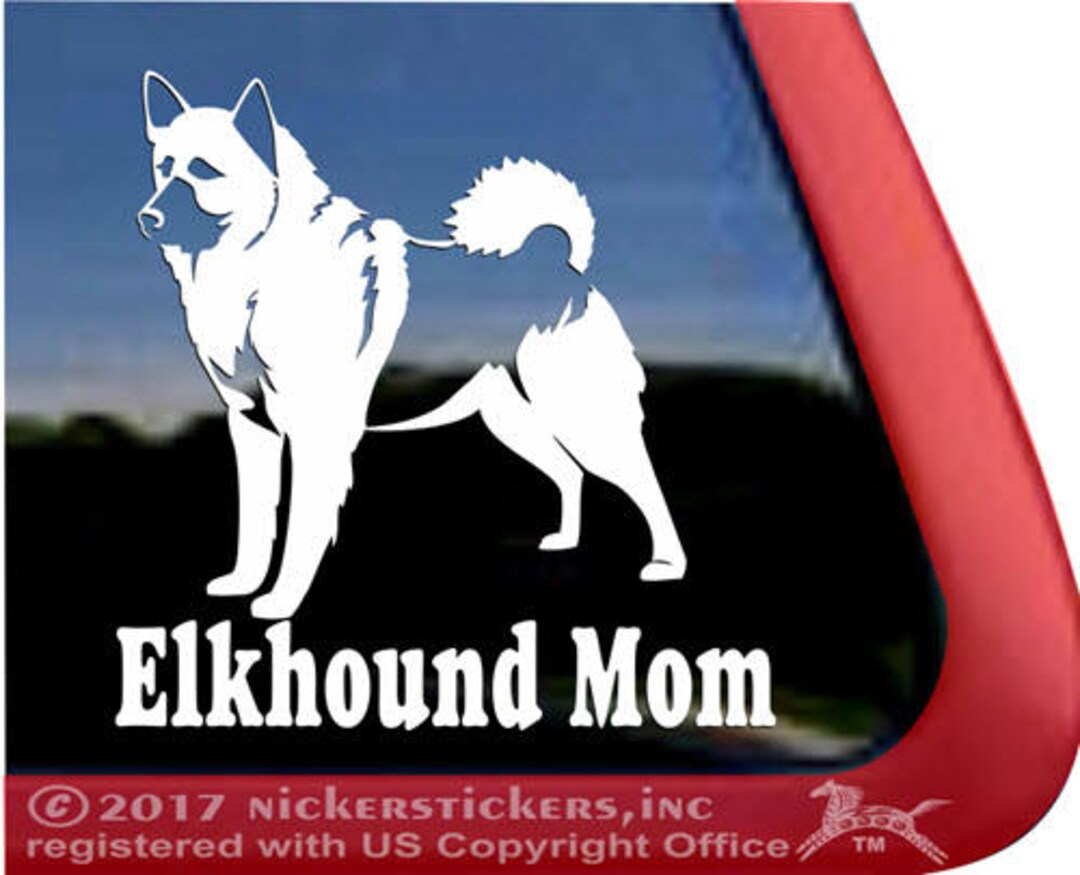 Elkhound Mom | DC1000MOM | High Quality Norwegian Elkhound Dog Vinyl ...