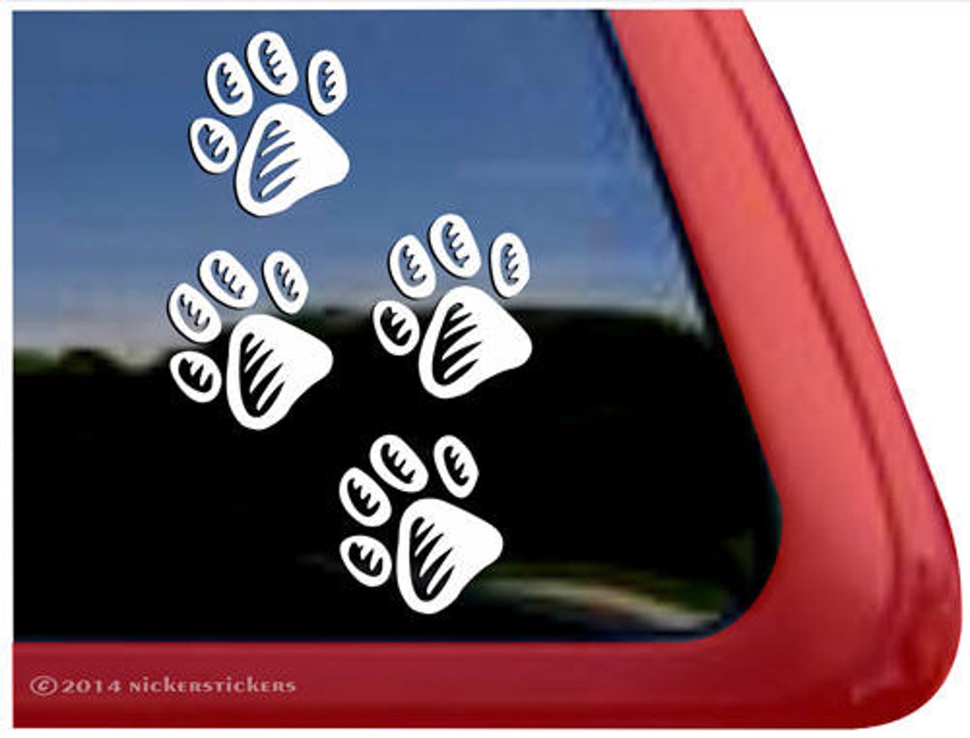 Cute Paw Print Decal | DC701PL | High Quality Adhesive Vinyl Window ...