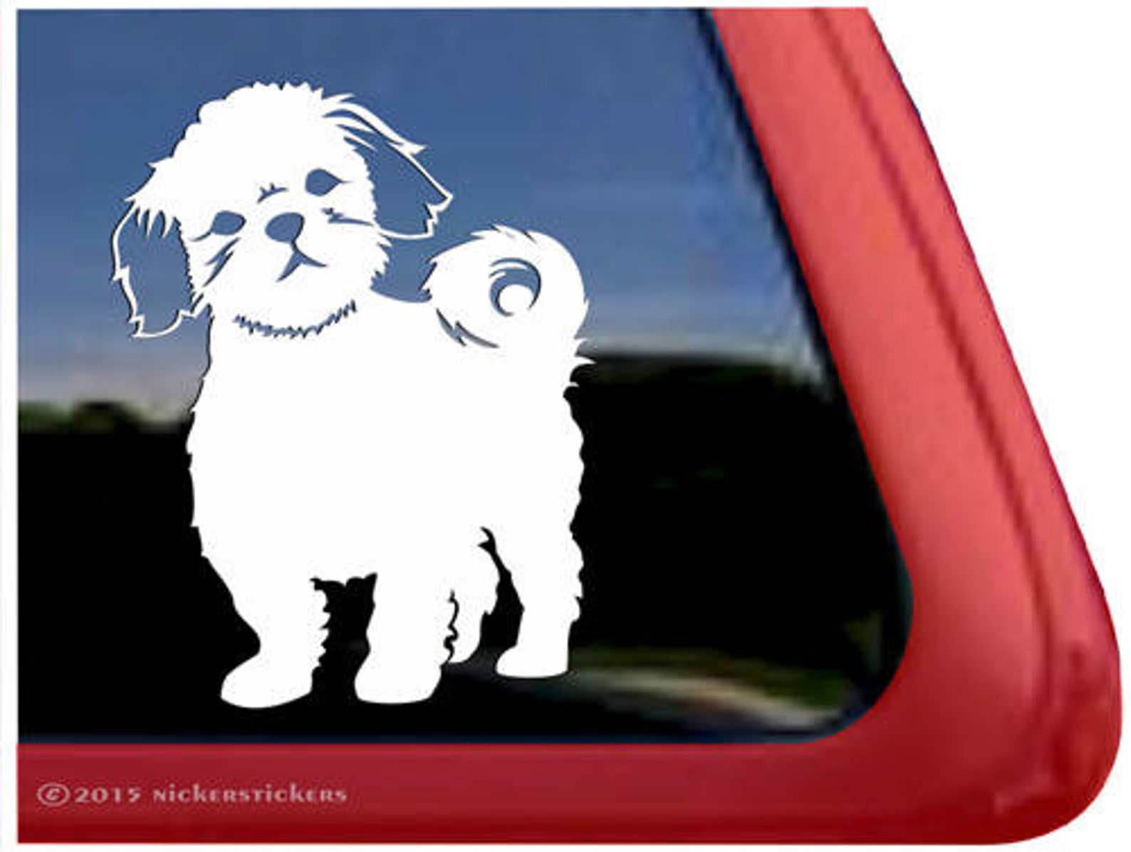 Cute Shih Tzu Decal DC651PL High Quality Adhesive Vinyl | Etsy