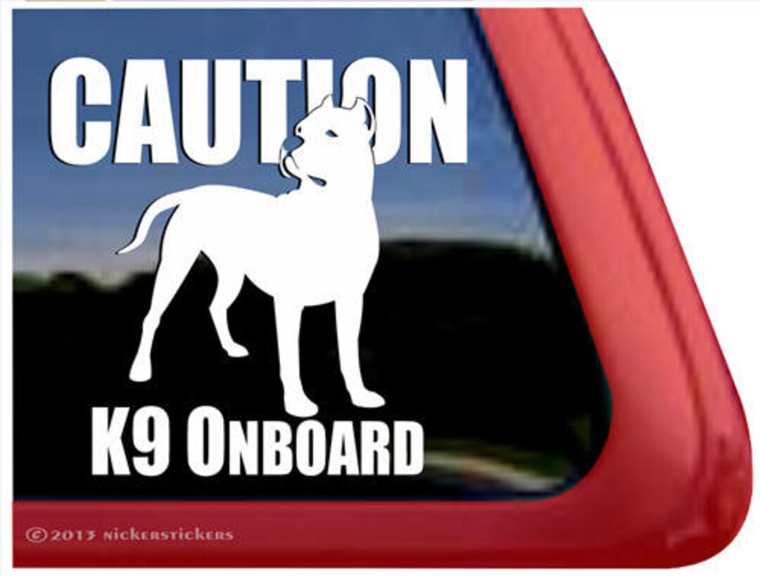 Caution K9 on Board | DC853K9 | High Quality Adhesive Vinyl Dogo ...