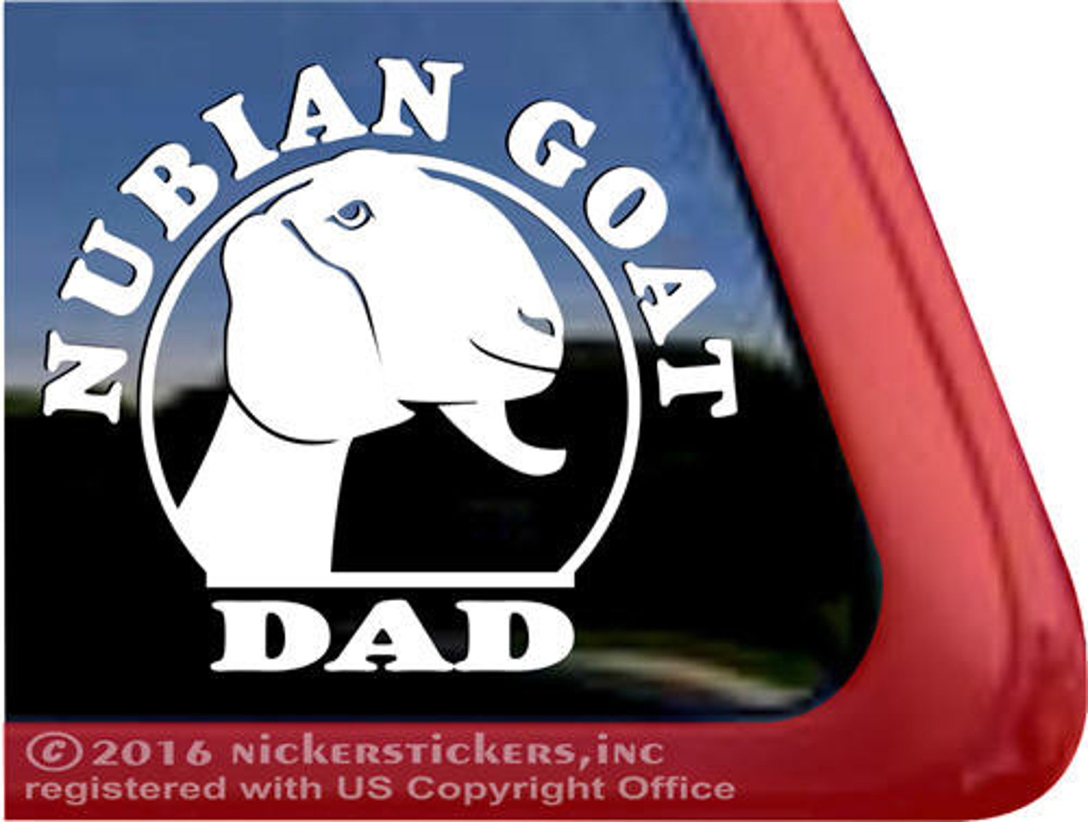 Nubian Goat Dad | DC1013DAD | High Quality Adhesive Vinyl Nubian Goat ...