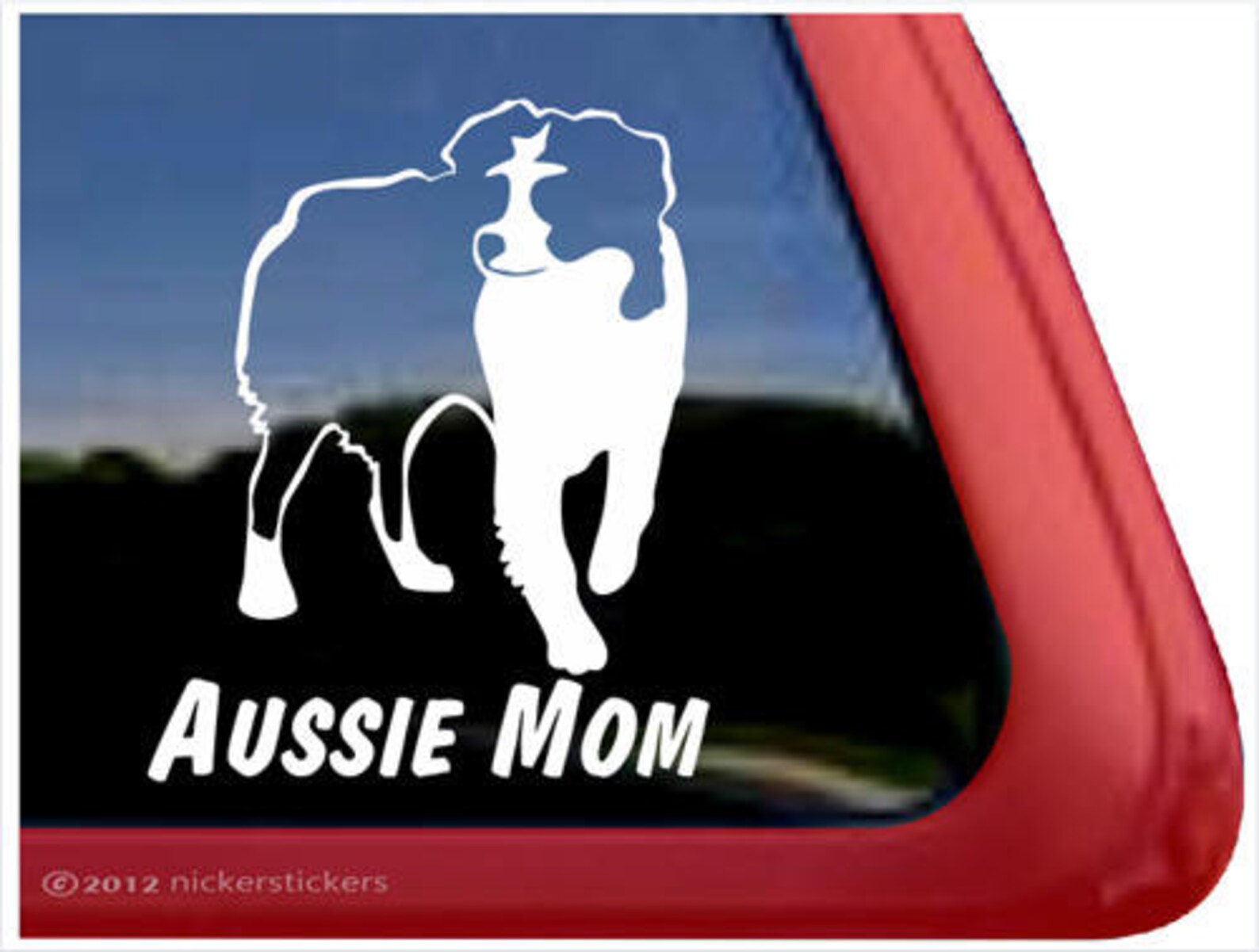 Aussie Mom | DC645MOM | High Quality Adhesive Australian Shepherd Dog ...