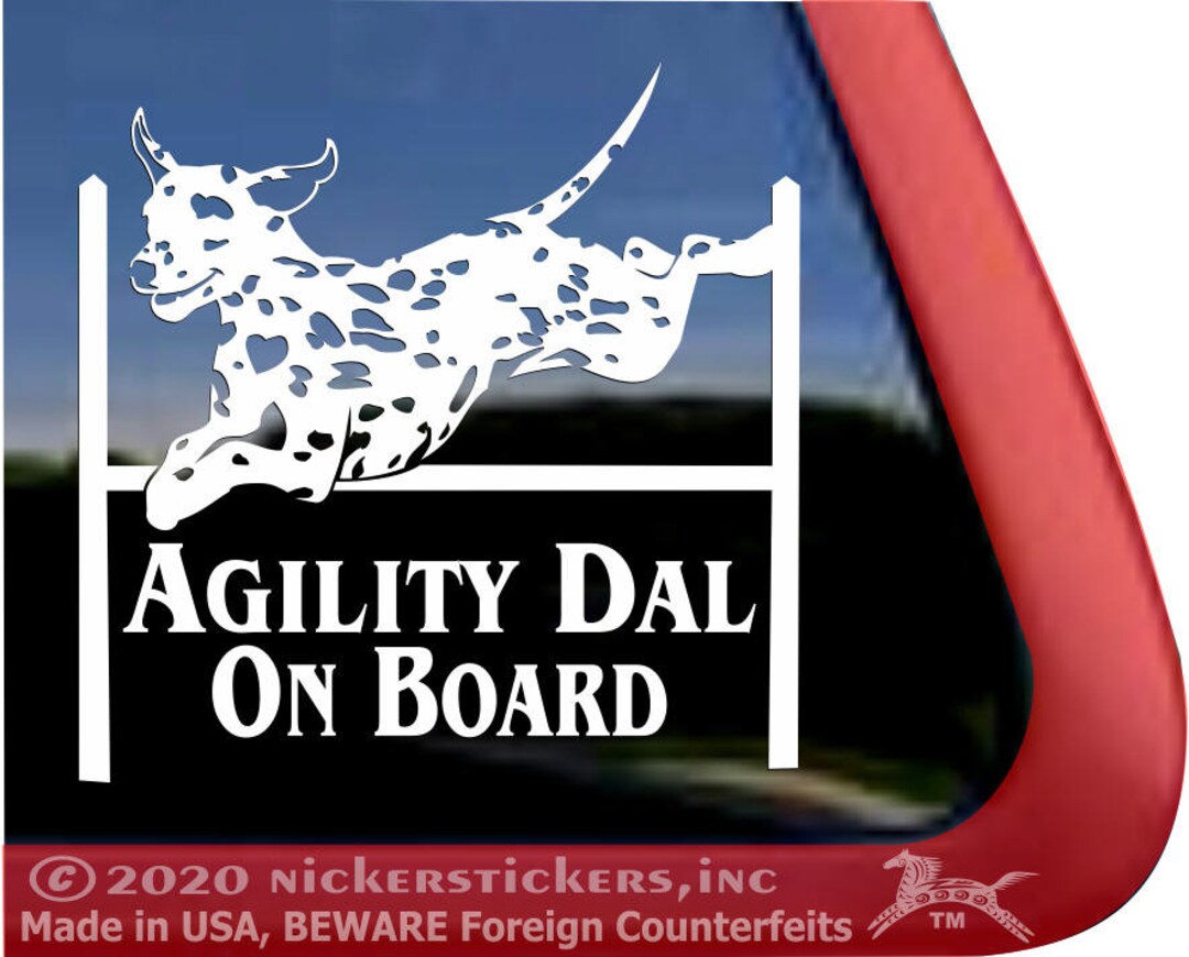Agility Dal on Board | DC1340OB | High Quality Adhesive Vinyl Dalmatian ...