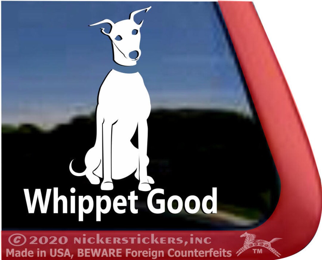 Whippet Good | DC783SP2 | High Quality Adhesive Vinyl Whippet Dog ...