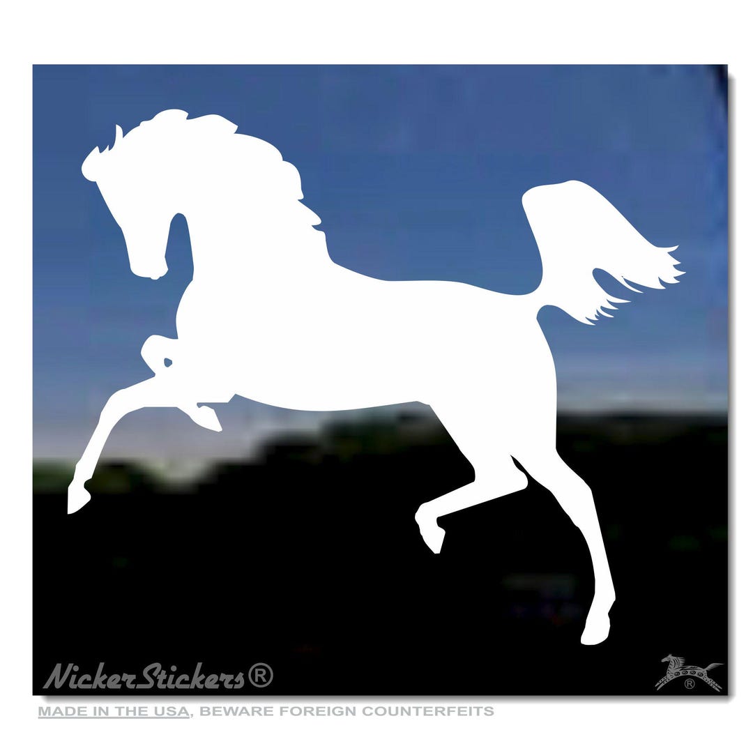 Custom Arabian Horse | Choose Color, Size, Add Text | Quality Adhesive ...