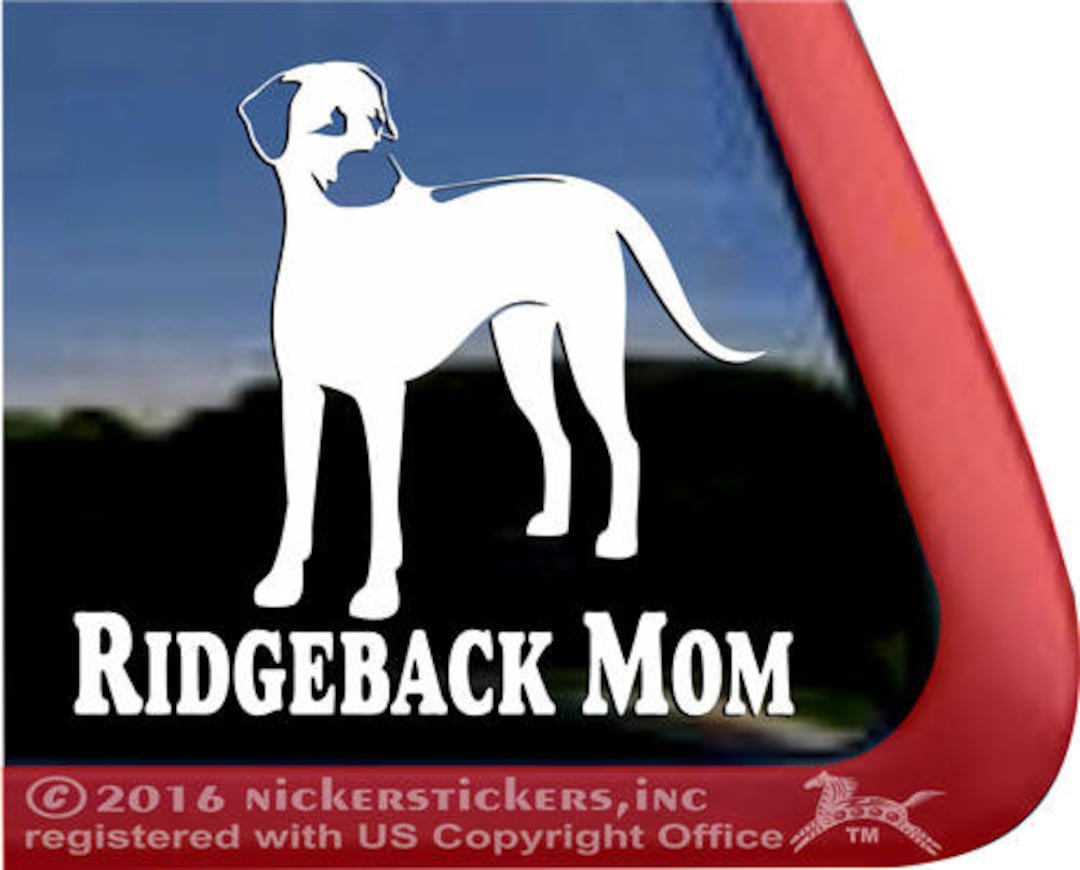 Ridgeback Mom | DC1053MOM | High Quality Adhesive Vinyl Window Decal ...