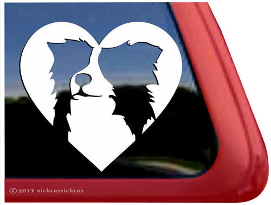 Border Collie Love | DC857HRT | High Quality Adhesive Vinyl Border ...