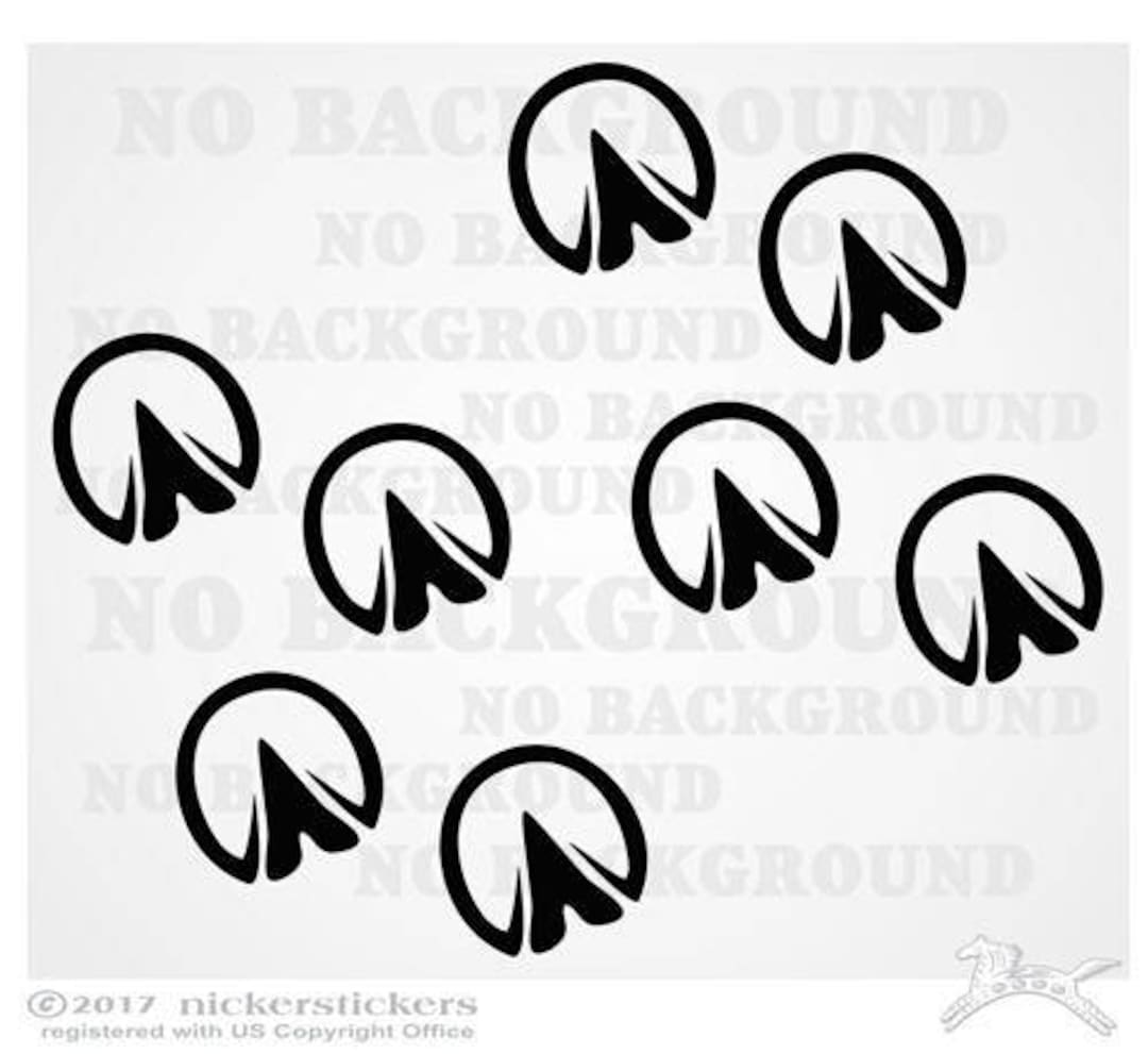 Set of 8 Hoof Prints Each Print is 3 X 3 DC787PL-8 High Quality ...