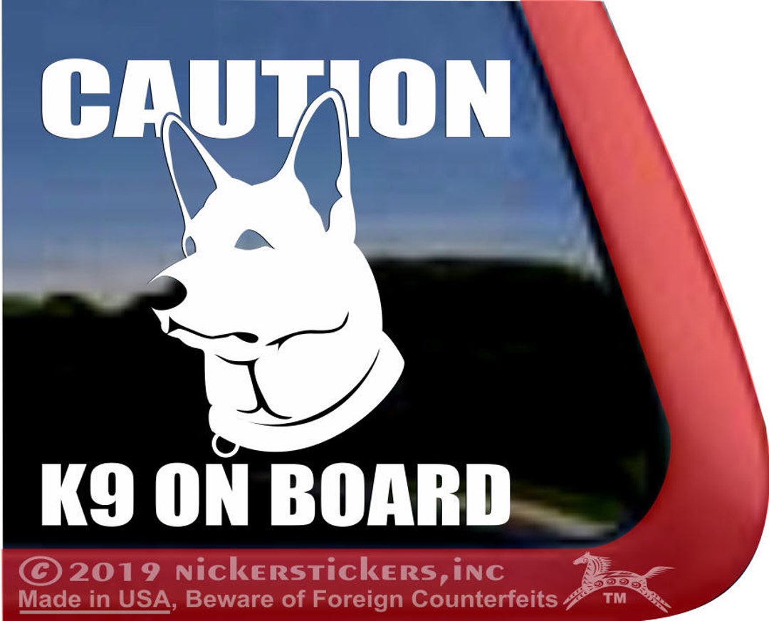 Caution K9 Onboard | DC1283K9 | High Quality Adhesive German Shepherd ...