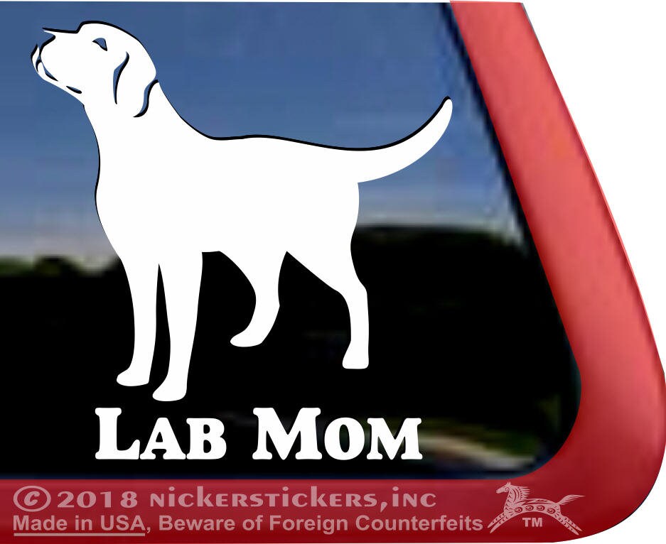 Lab Mom DC359MOM High Quality Adhesive Vinyl Dog Window | Etsy