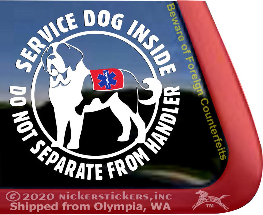 Service Dog Inside, Do Not Separate From Handler - Saint Bernard ...