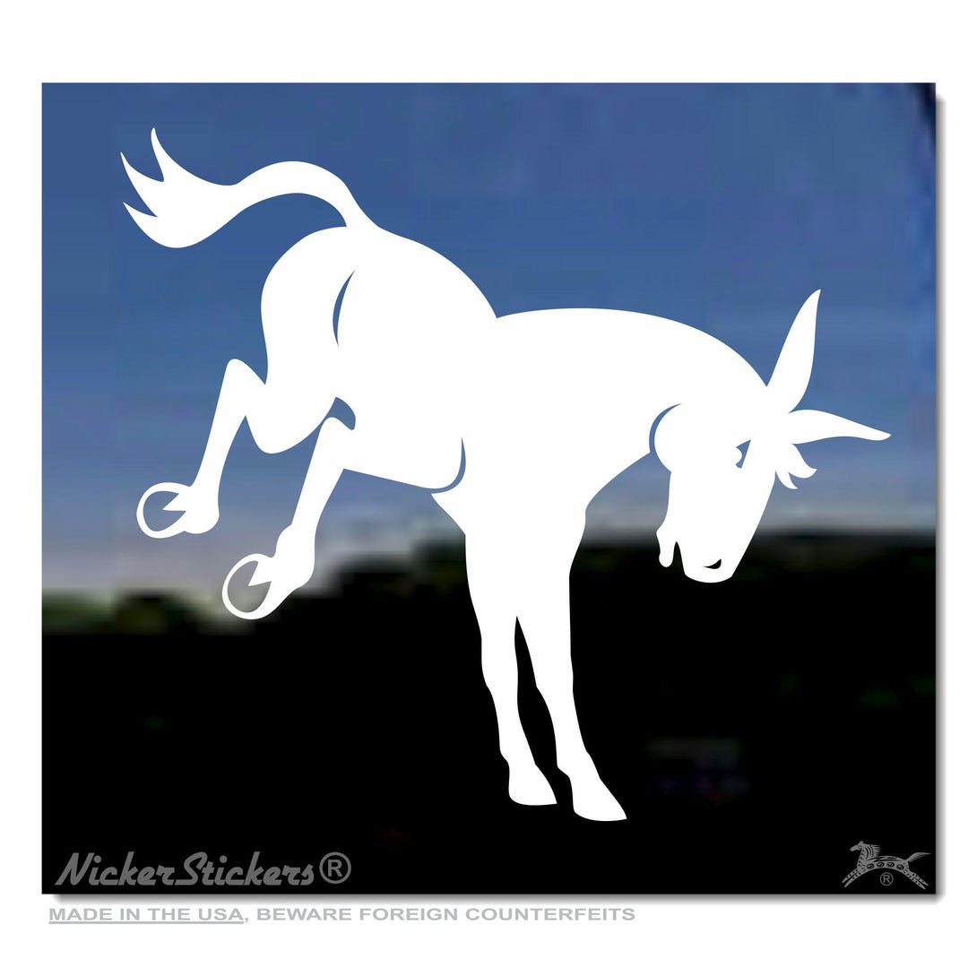 Custom Kicking Mule Decal | Choose Size, Color, Add Text | High Quality ...