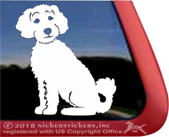 Cute Schnoodle Decal DC1203PL High Quality Adhesive Vinyl | Etsy