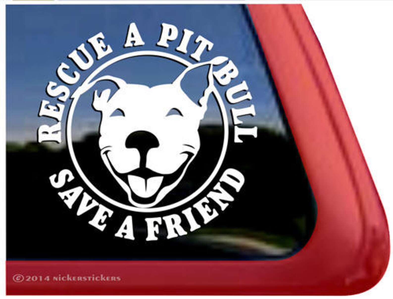 Rescue a Pit Bull Save a Friend | DC281RES | Smiling Pit Bull Terrier ...