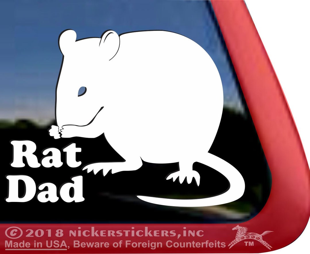 Rat Dad | DC188DAD | High Quality Adhesive Vinyl Window Decal Sticker ...