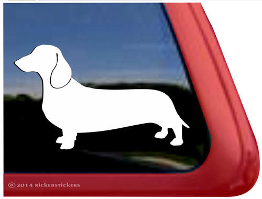 Dachshund Decal | DC266GOT | High Quality Adhesive Vinyl Window Decal ...
