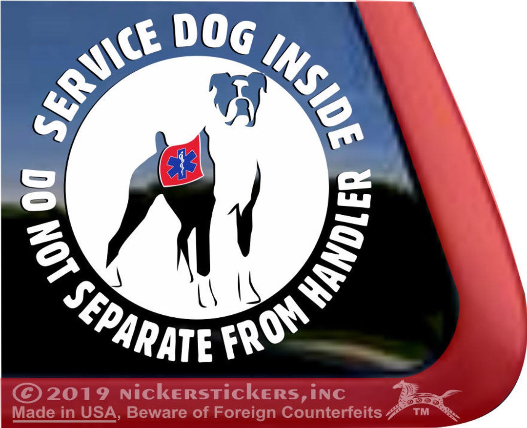 Service Dog Inside, Do Not Separate From Handler - Boxer | DC323SV-DI ...