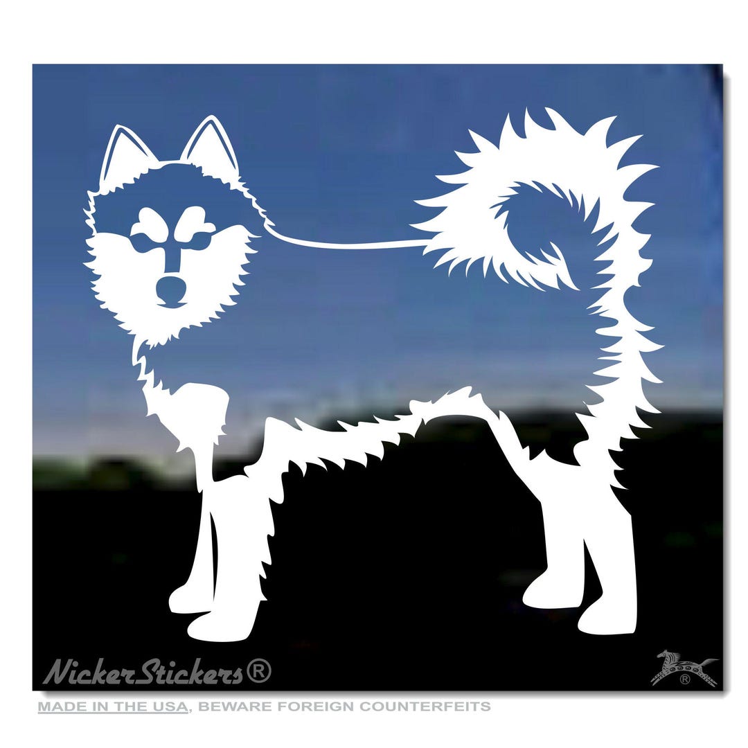 Custom Pomsky Decal | Choose Size, Color, Add Text | High Quality ...
