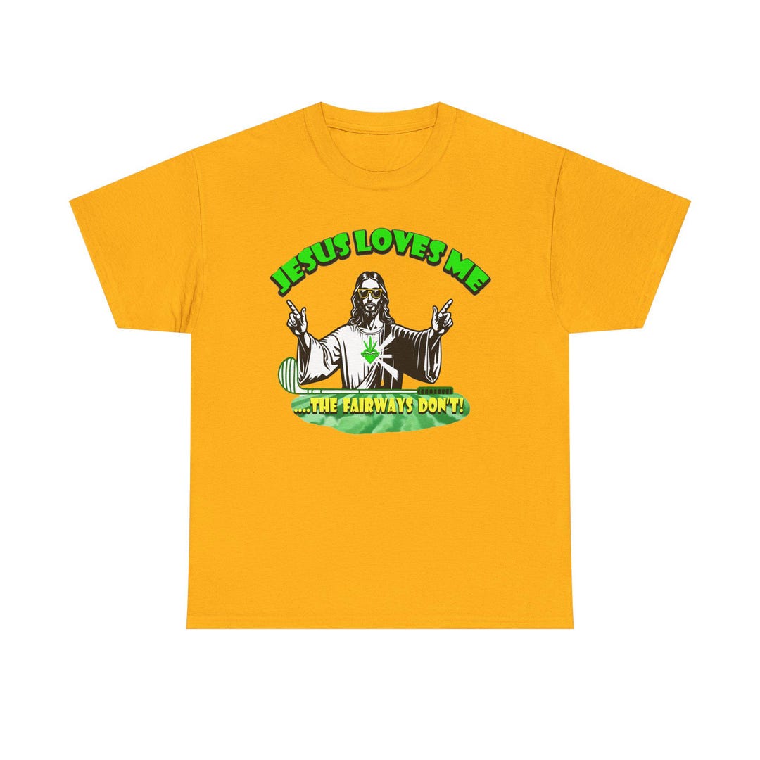Jesus Loves Me. Golfing Jesus. Fairway Jesus. Jesus Plays Golf. - Etsy