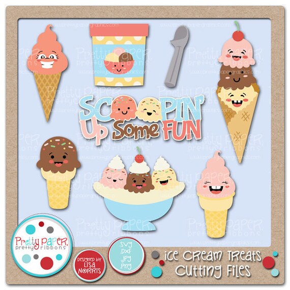 Ice Cream Treats Clip Art