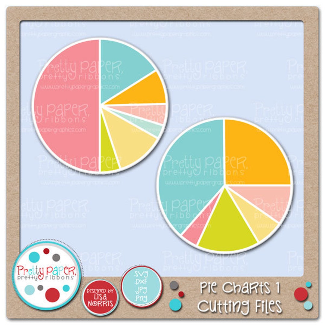 Pie Charts Cutting Files & Clip Art - Instant Download - Etsy