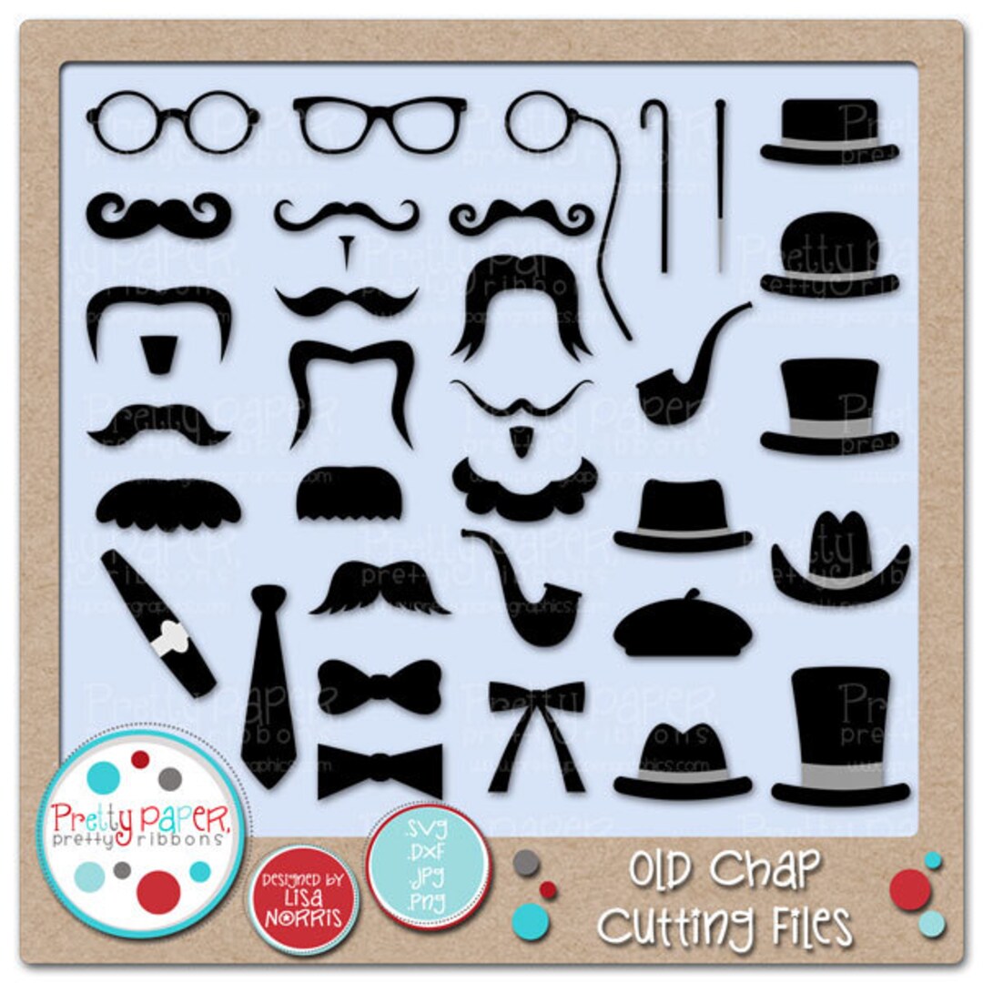 Old Chap Cutting Files & Clip Art - Instant Download - Etsy