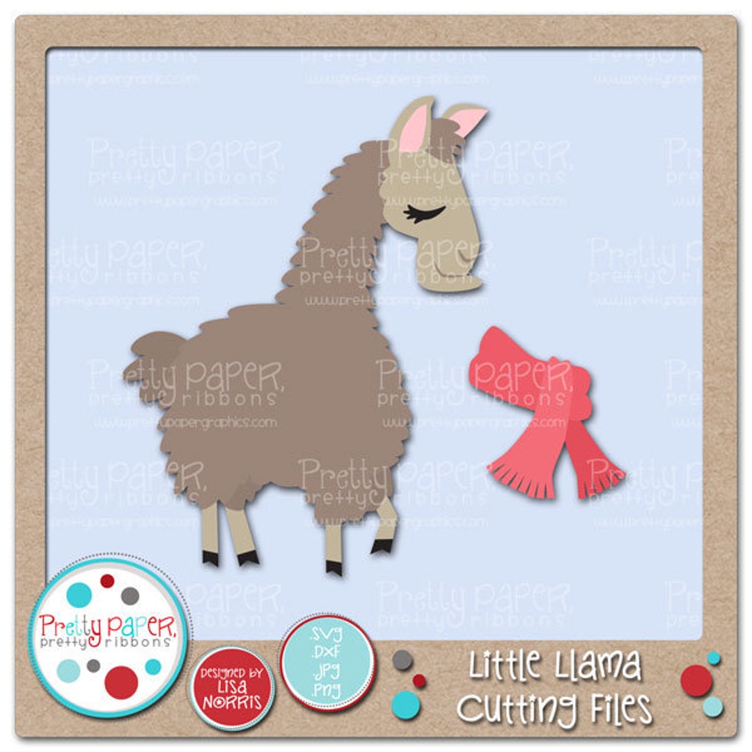 Little Llama Cutting Files & Clip Art - Instant Download - Etsy
