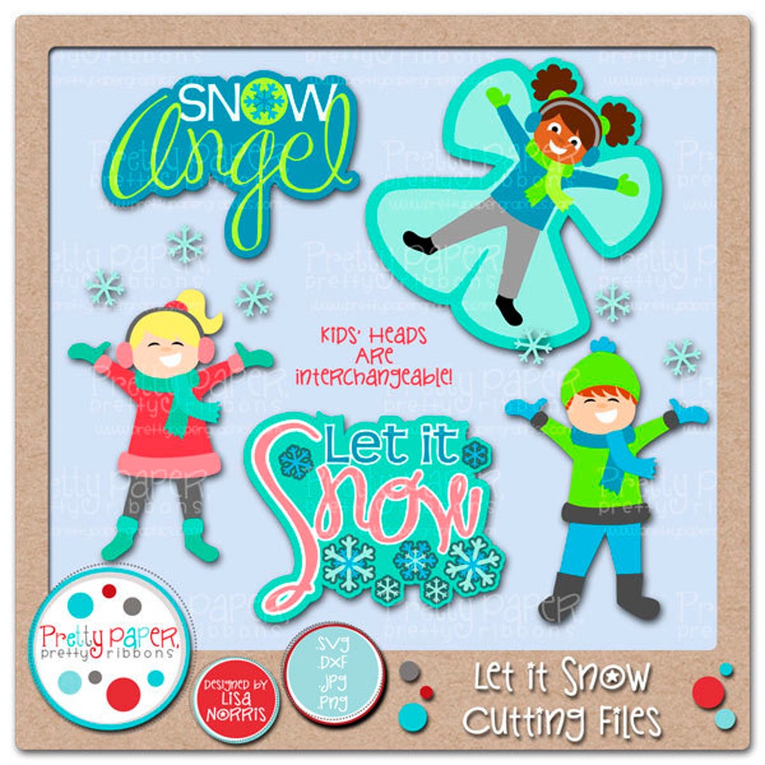 Let It Snow Cutting Files & Clip Art - Instant Download - Etsy