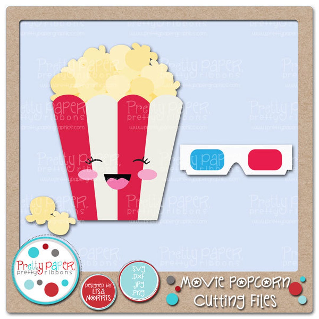 Movie Popcorn Cutting Files & Clip Art - Instant Download - Etsy