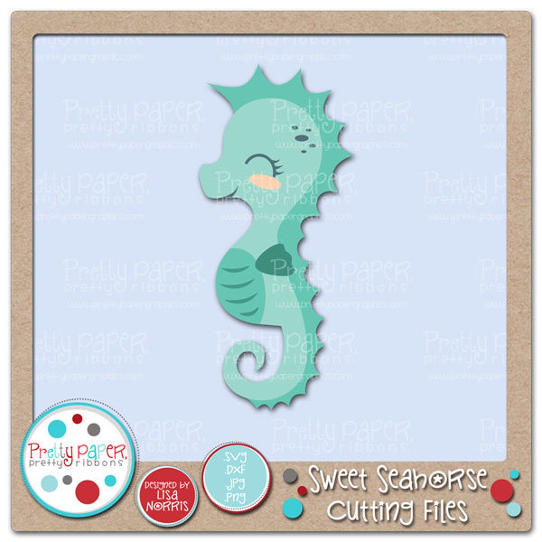 Sweet Seahorse Cutting Files & Clip Art - Instant Download - Etsy