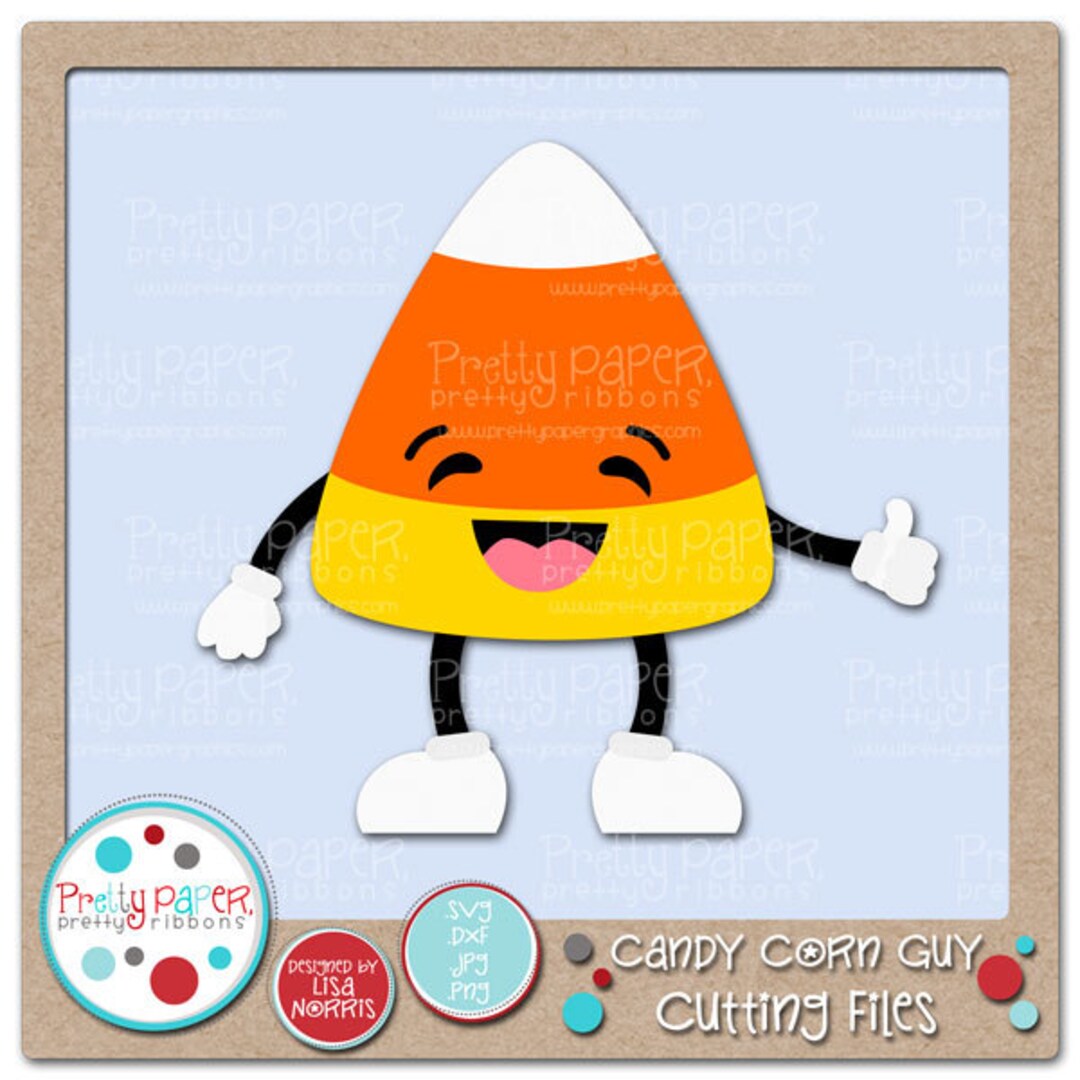 Candy Corn Guy Cutting Files & Clip Art - Instant Download - Etsy