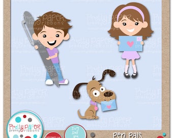 Pen Pals Clip Art - Etsy