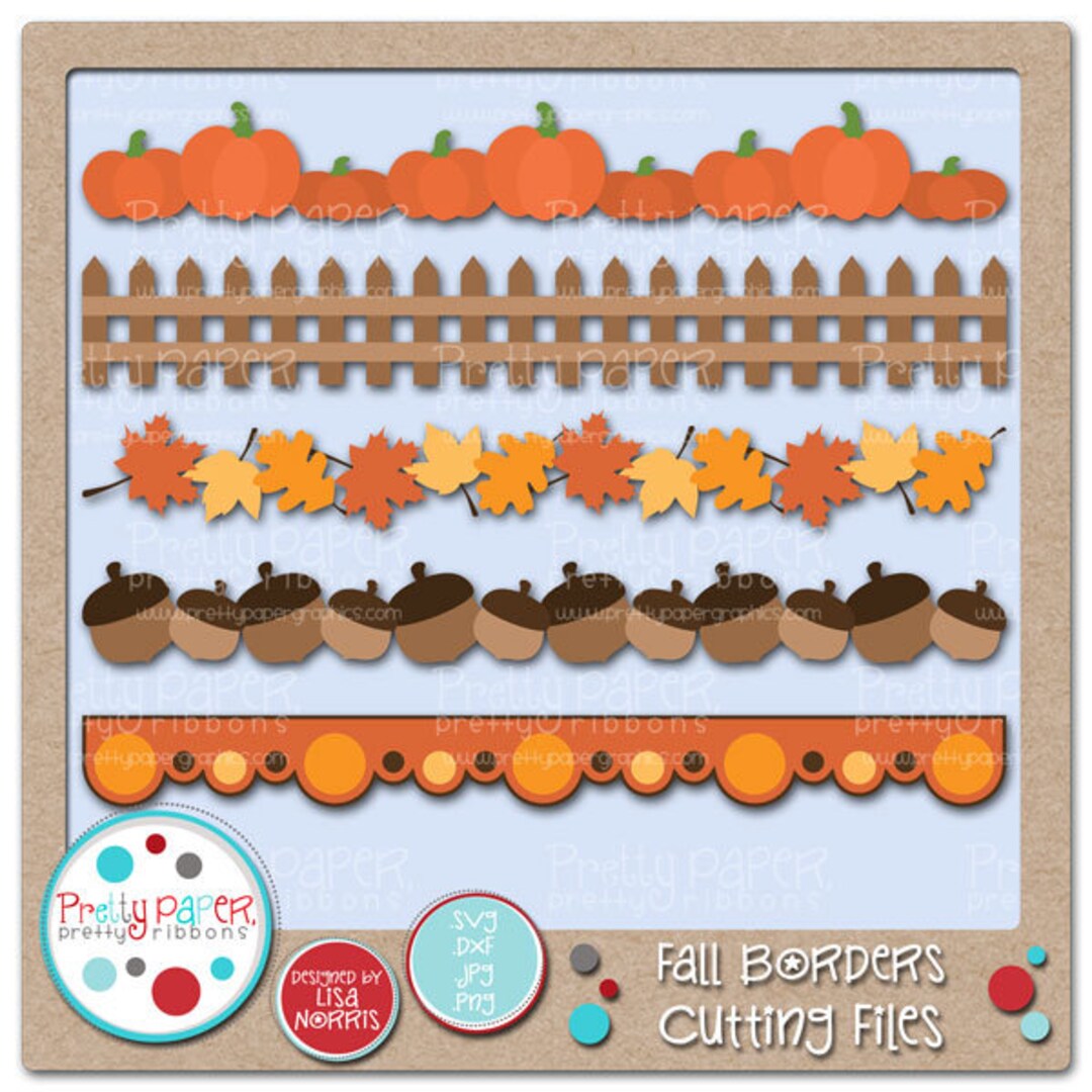 Fall Borders Cutting Files & Clip Art - Instant Download - Etsy