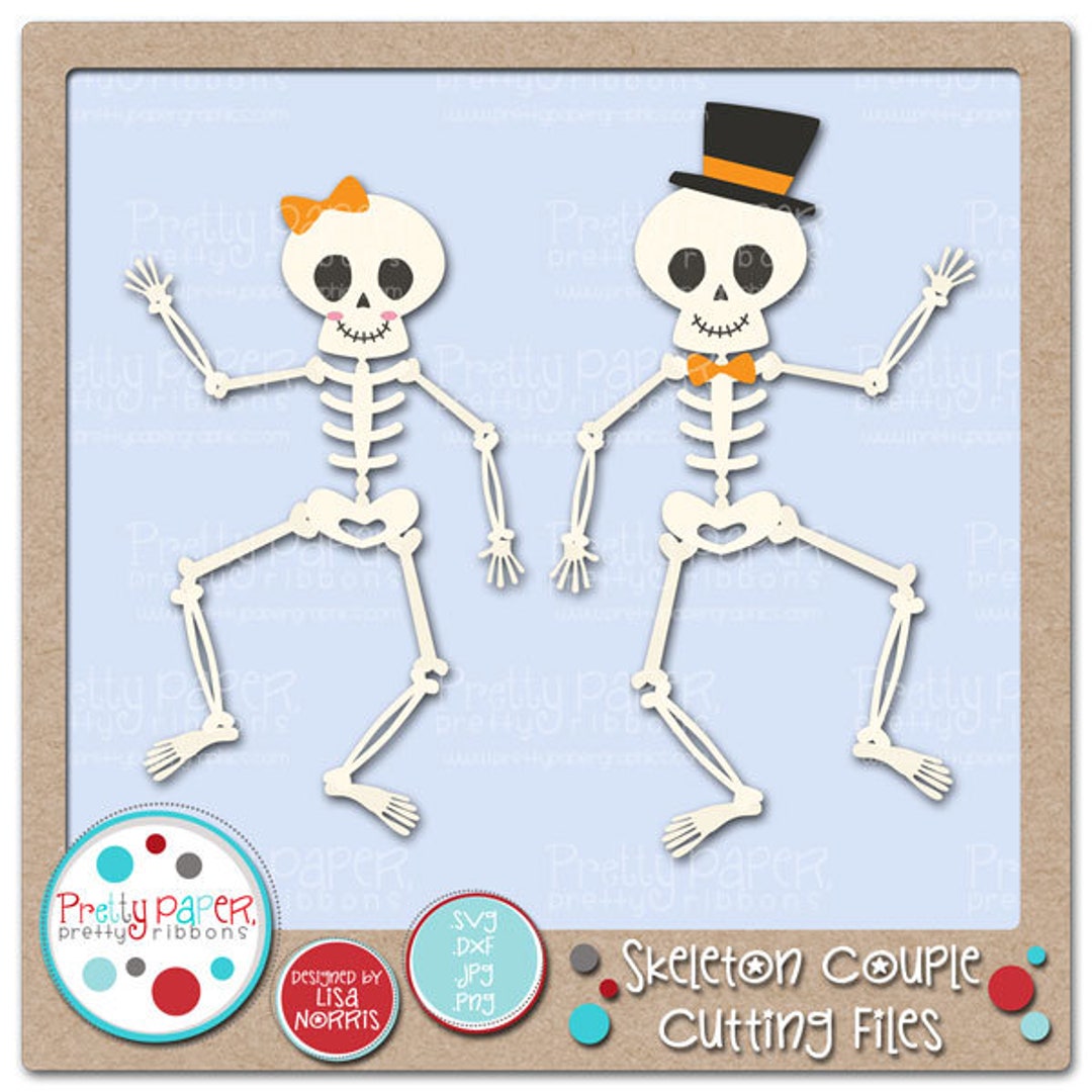 Skeleton Couple Cutting Files & Clip Art - Instant Download - Etsy