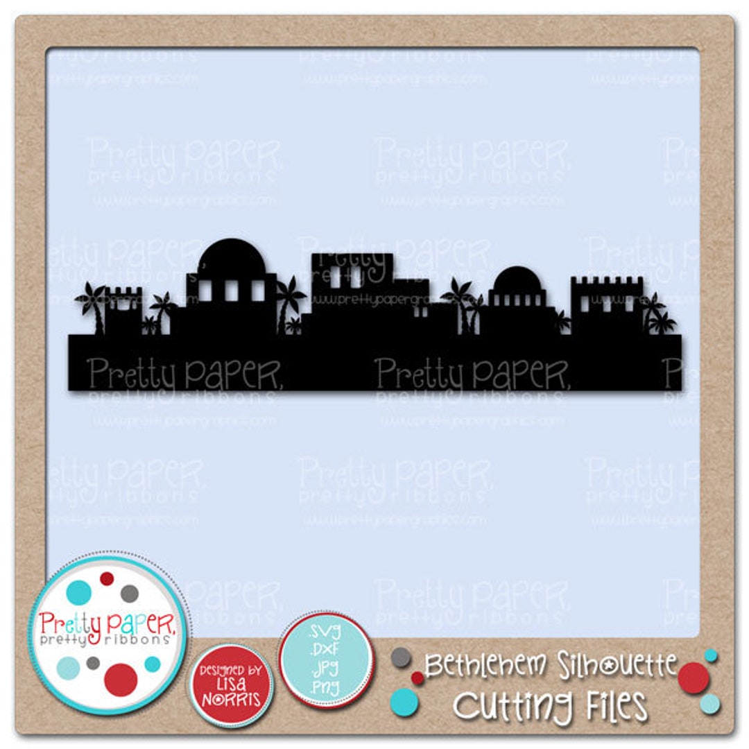 Bethlehem Silhouette Cutting Files & Clip Art - Instant Download - Etsy