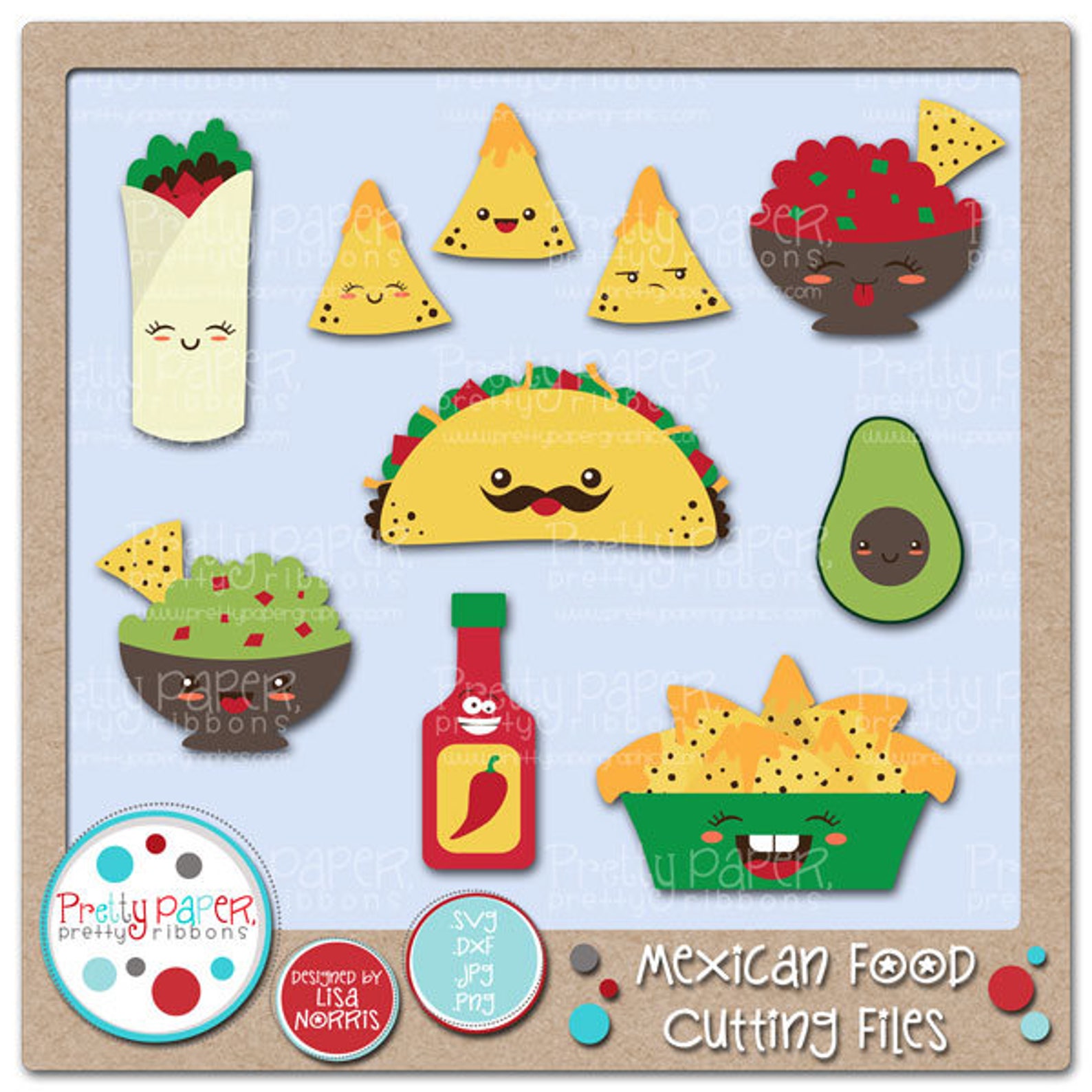 Mexican Food Cutting Files & Clip Art Instant Download - Etsy
