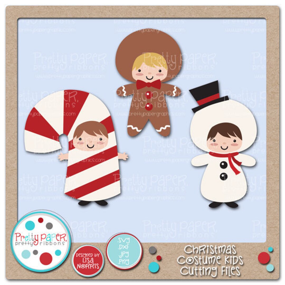 Christmas Costume Kids Cutting Files & Clip Art - Instant Download - Etsy