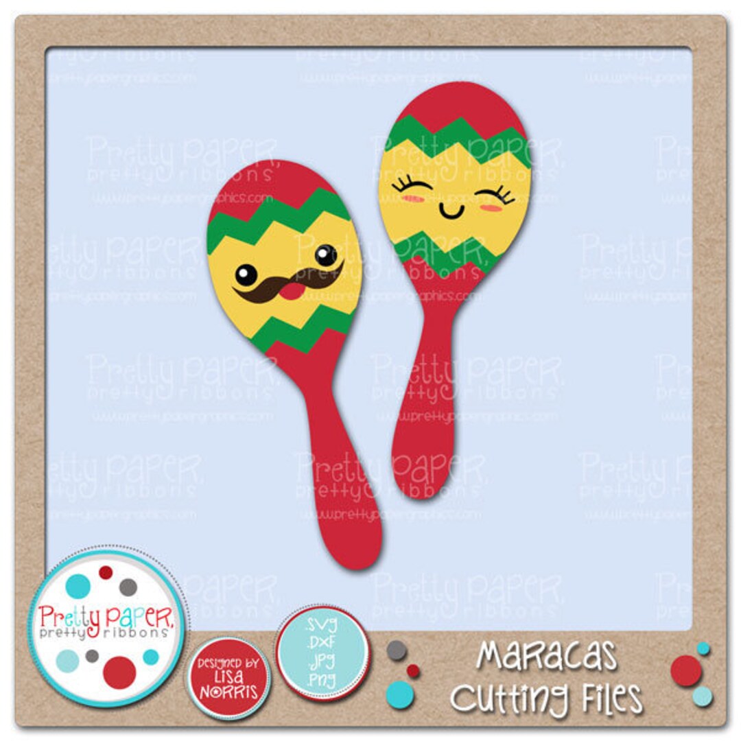 Maracas Cutting Files & Clip Art - Instant Download - Etsy