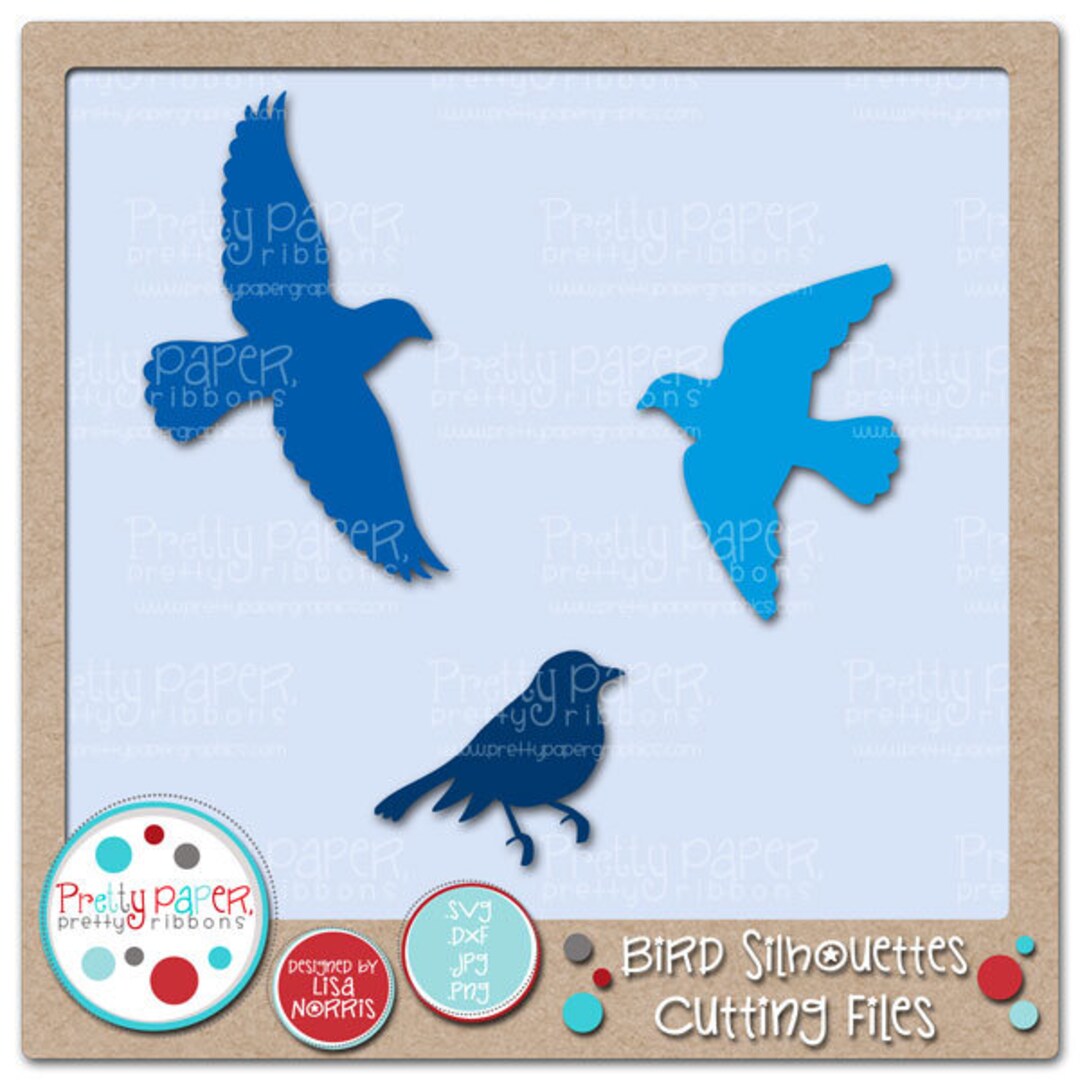 Bird Silhouettes Cutting Files & Clip Art - Instant Download - Etsy